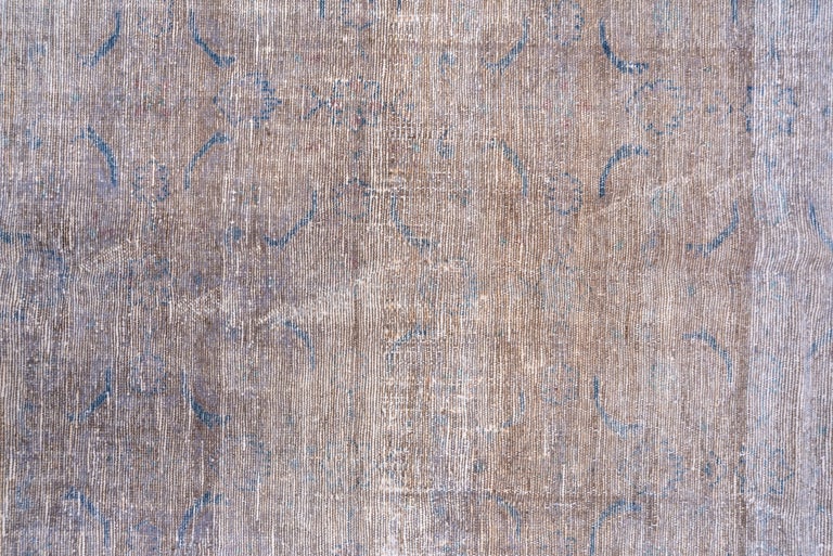 Modern Overdyed Carpet, Shabby Chic Style For Sale at 1stDibs
