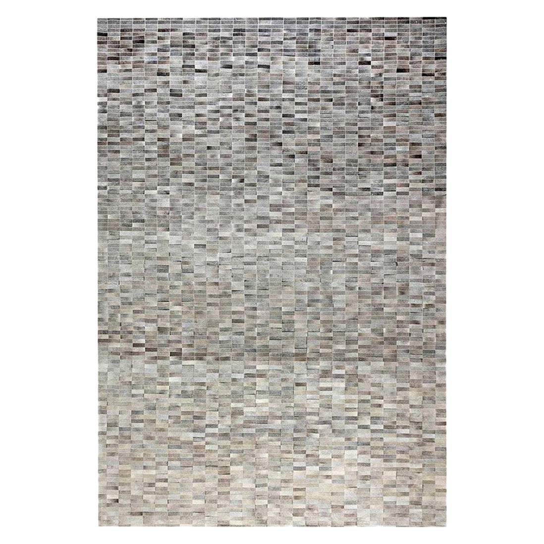 Contemporary Geometric Custom Hair on Hide Rug Pastel by Doris Leslie ...