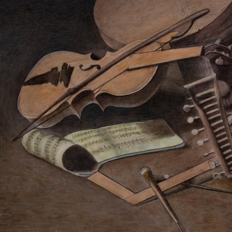 Modern Painting Caravaggio Follower Amor Vincit Omnia For Sale at 1stDibs