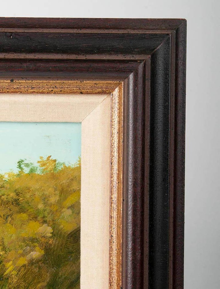 Modern Painting of an English Meadow Landscape, John Haskins, Late 20th ...