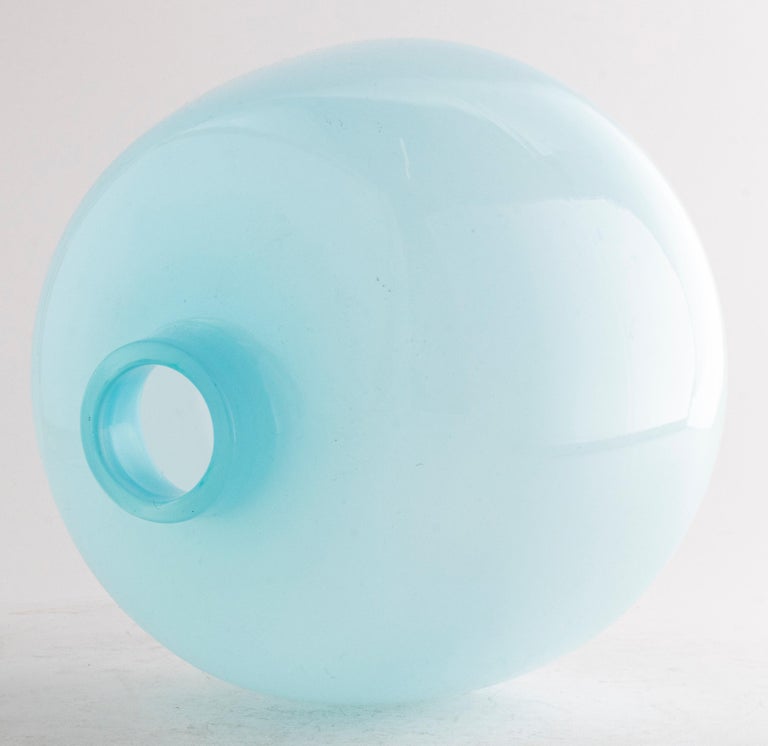 Modern Pale Blue Glass Vase For Sale at 1stDibs | pale blue vases