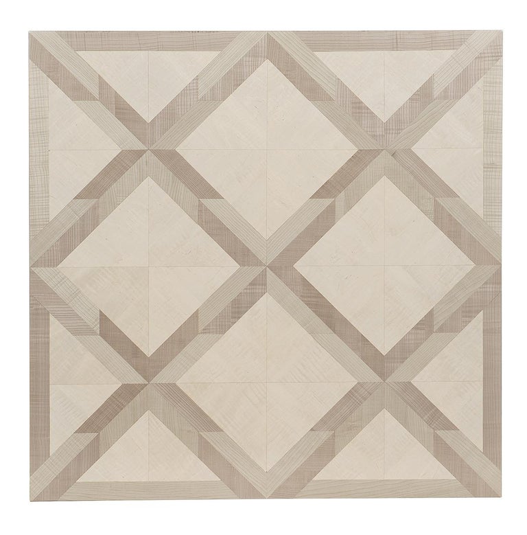 Modern Parquetry Square Coffee Table For Sale at 1stDibs