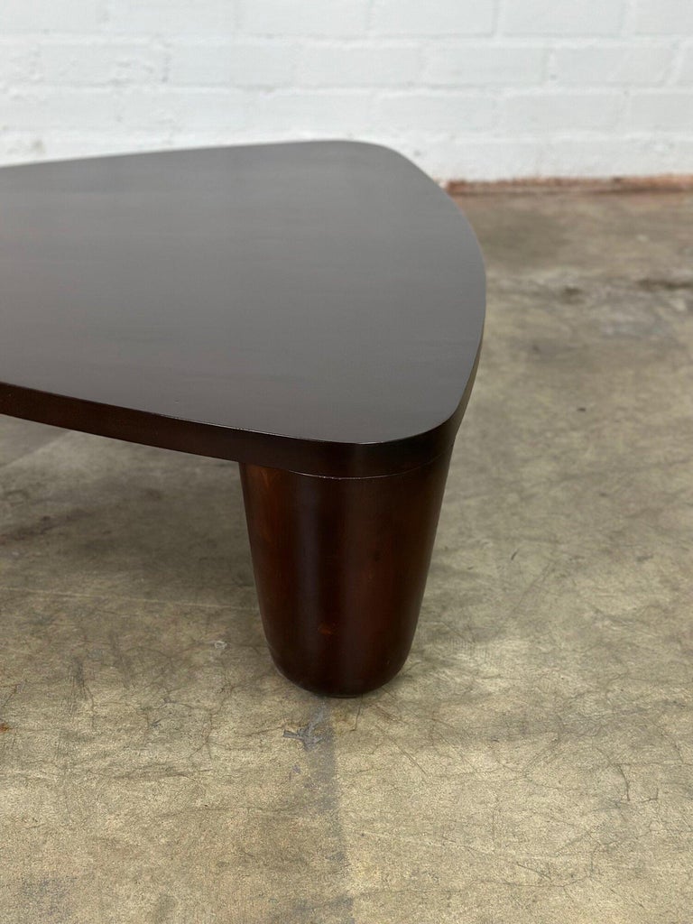 Modern Primitive Style Triangular Coffee Table For Sale at 1stDibs