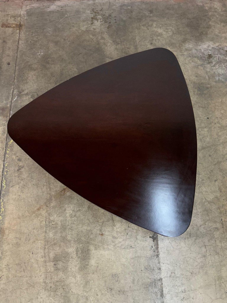 Modern Primitive Style Triangular Coffee Table For Sale at 1stDibs