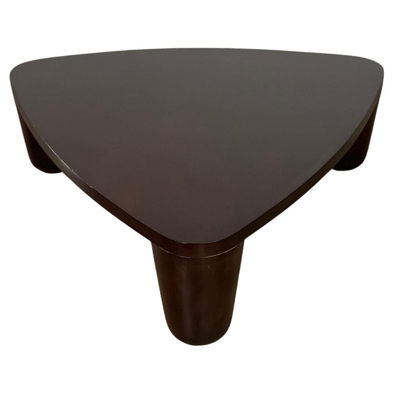 Modern Primitive Style Triangular Coffee Table For Sale at 1stDibs