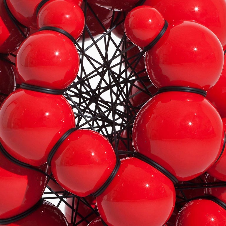 Modern Red Ceramic Sculpture by Steen Ipsen For Sale at 1stDibs