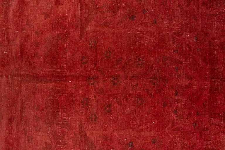 Modern Red Overdye Carpet For Sale at 1stDibs
