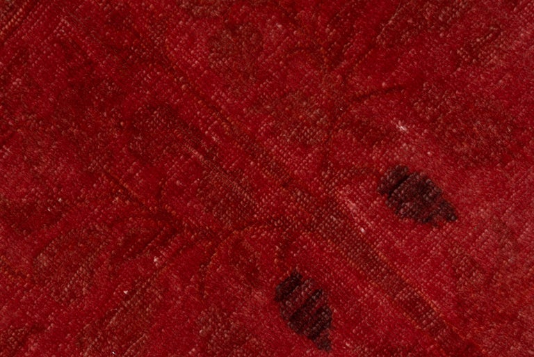 Modern Red Overdye Carpet For Sale at 1stDibs