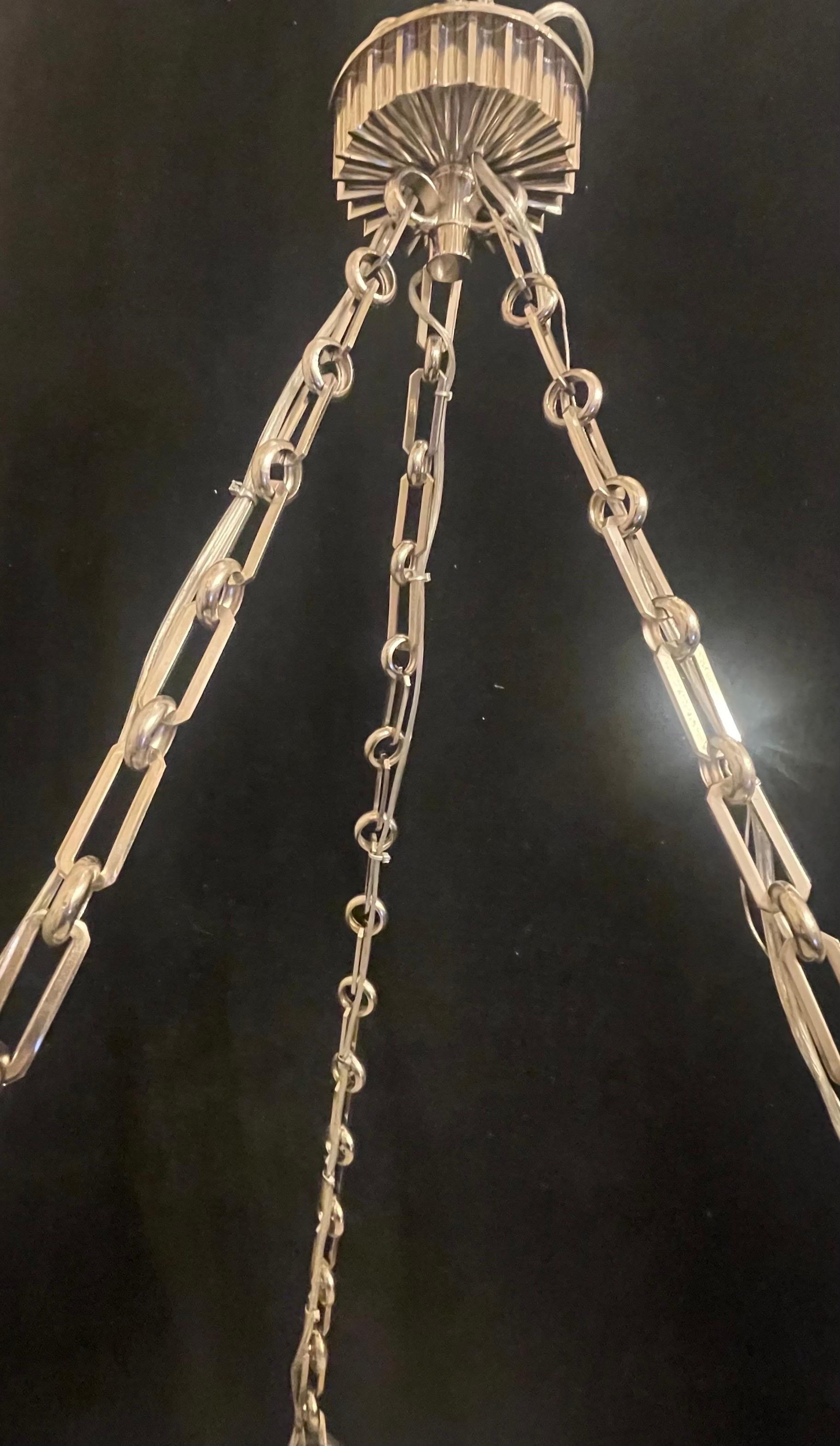 Modern Ribbed Polished Nickel Bronze Rock Quartz Crystal Round ...