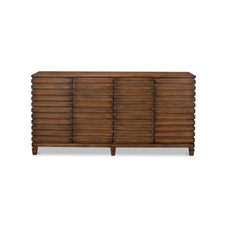 Modern Ribbed Sideboard For Sale at 1stDibs