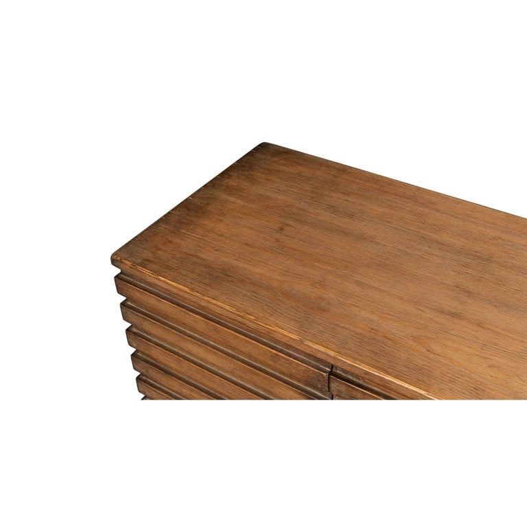 Modern Ribbed Sideboard For Sale at 1stDibs