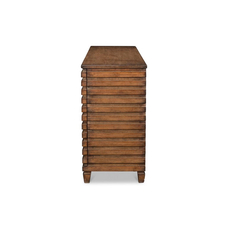 Modern Ribbed Sideboard For Sale at 1stDibs