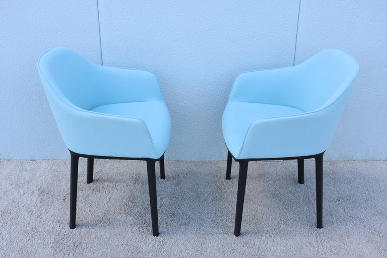 Modern Ronan and Erwan Bouroullec for Vitra Ice Blue Softshell Chairs ...