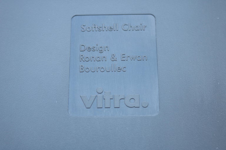 Modern Ronan and Erwan Bouroullec for Vitra Ice Blue Softshell Chairs ...