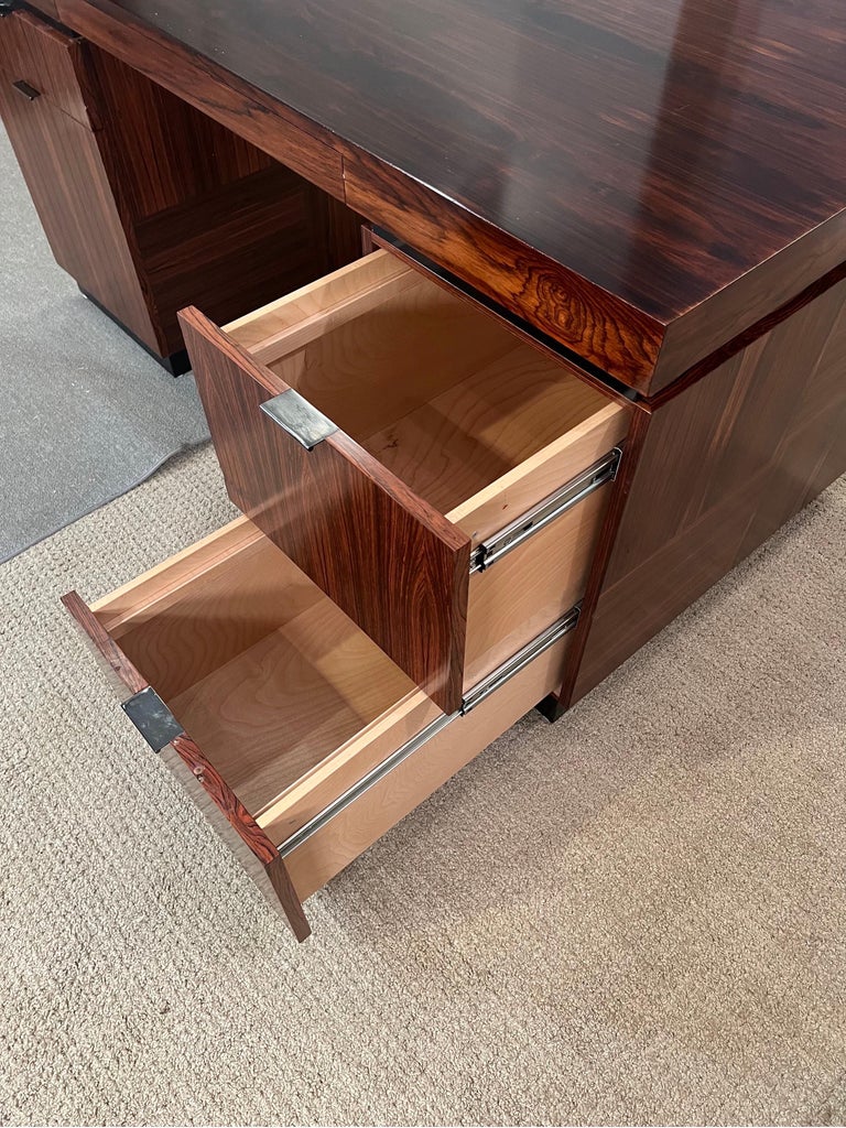 Modern Rosewood Desk at 1stDibs