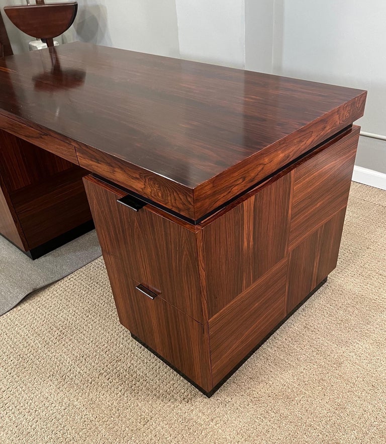 Modern Rosewood Desk at 1stDibs