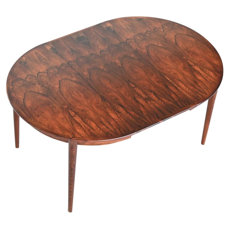 Modern Rosewood Oval Dining Table MSE Mobler Torring, Denmark, 1960 at ...