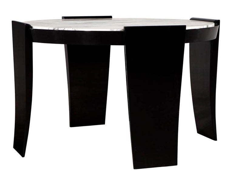 Modern Round Marble Top Foyer Table For Sale at 1stDibs | round foyer table
