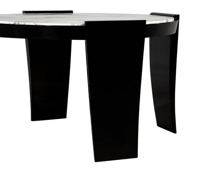 Modern Round Marble Top Foyer Table For Sale at 1stDibs | round foyer table