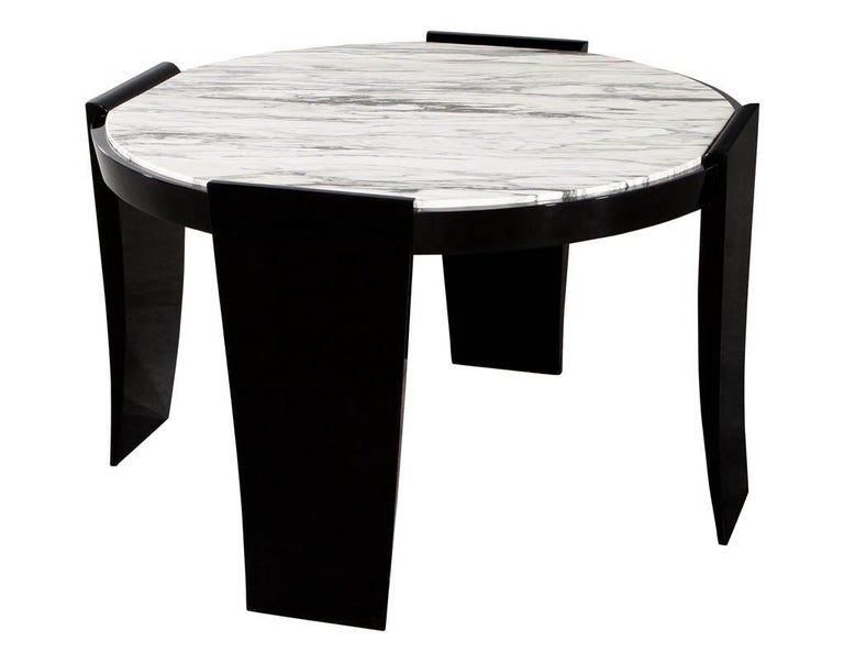 Modern Round Marble Top Foyer Table For Sale at 1stDibs | round foyer table