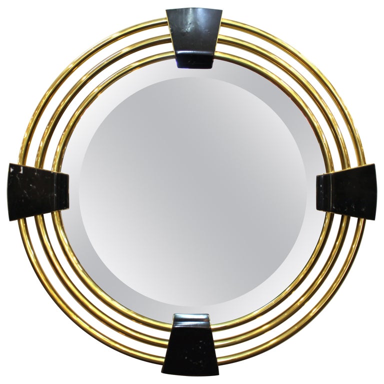 Modern Round Mirror For Sale at 1stDibs