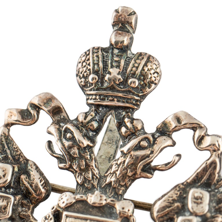 Modern Russian Silver Romanov Eagle Pendant/Pin by Marie Betteley at ...