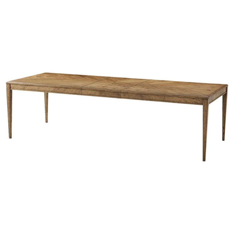 Modern Rustic Extending Dining Table For Sale at 1stDibs