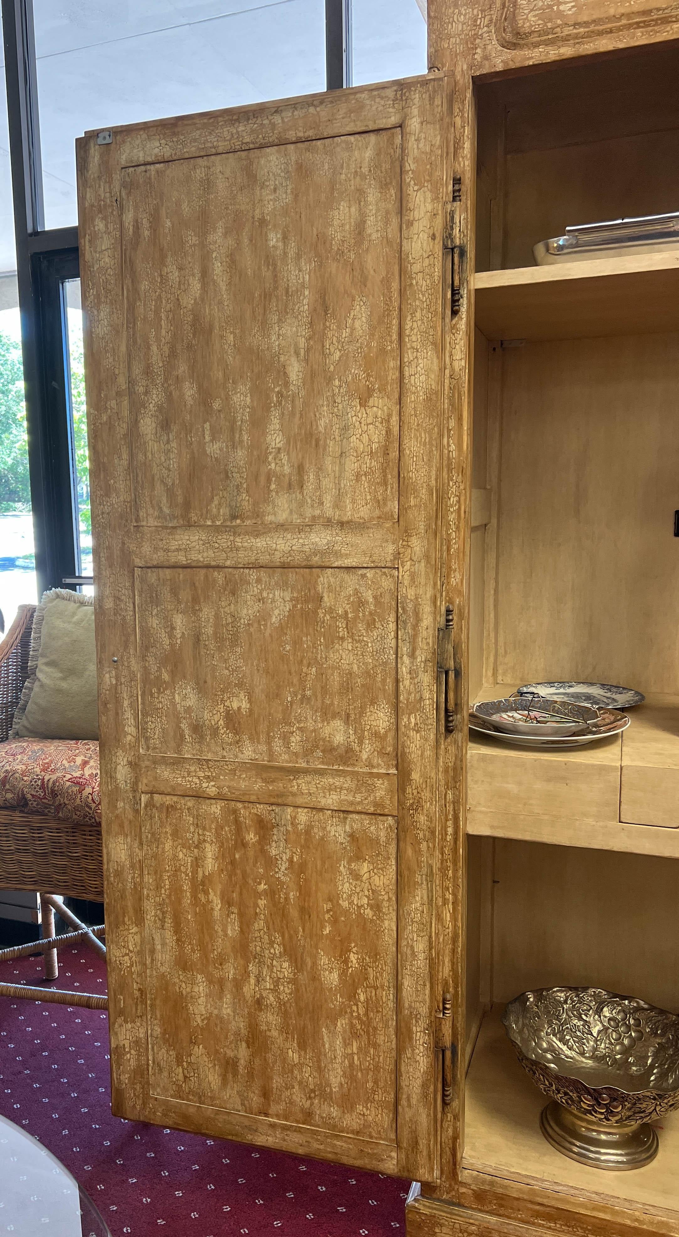 Modern Rustic Large-Scale Armoire For Sale at 1stDibs