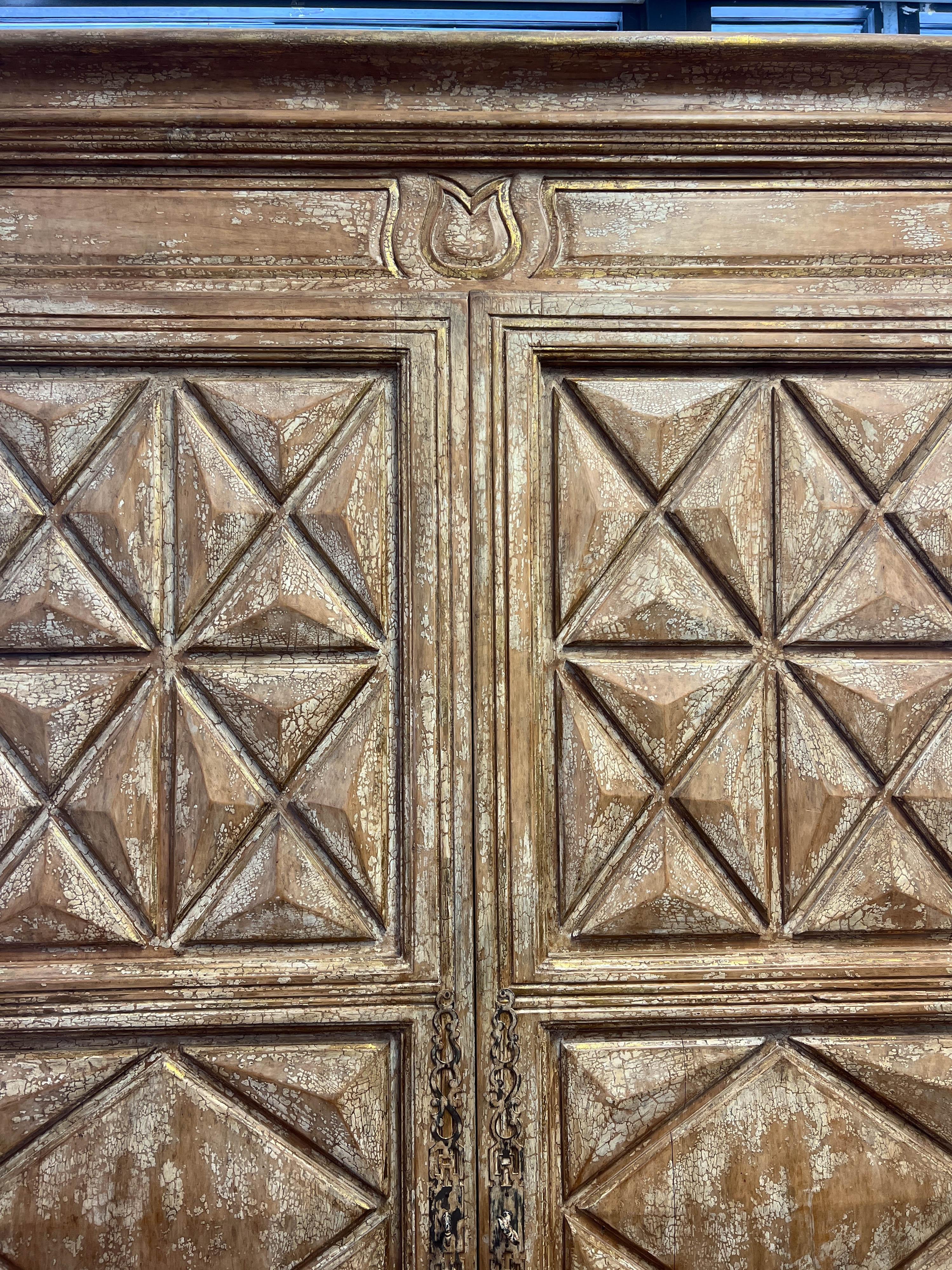 Modern Rustic Large-Scale Armoire For Sale at 1stDibs