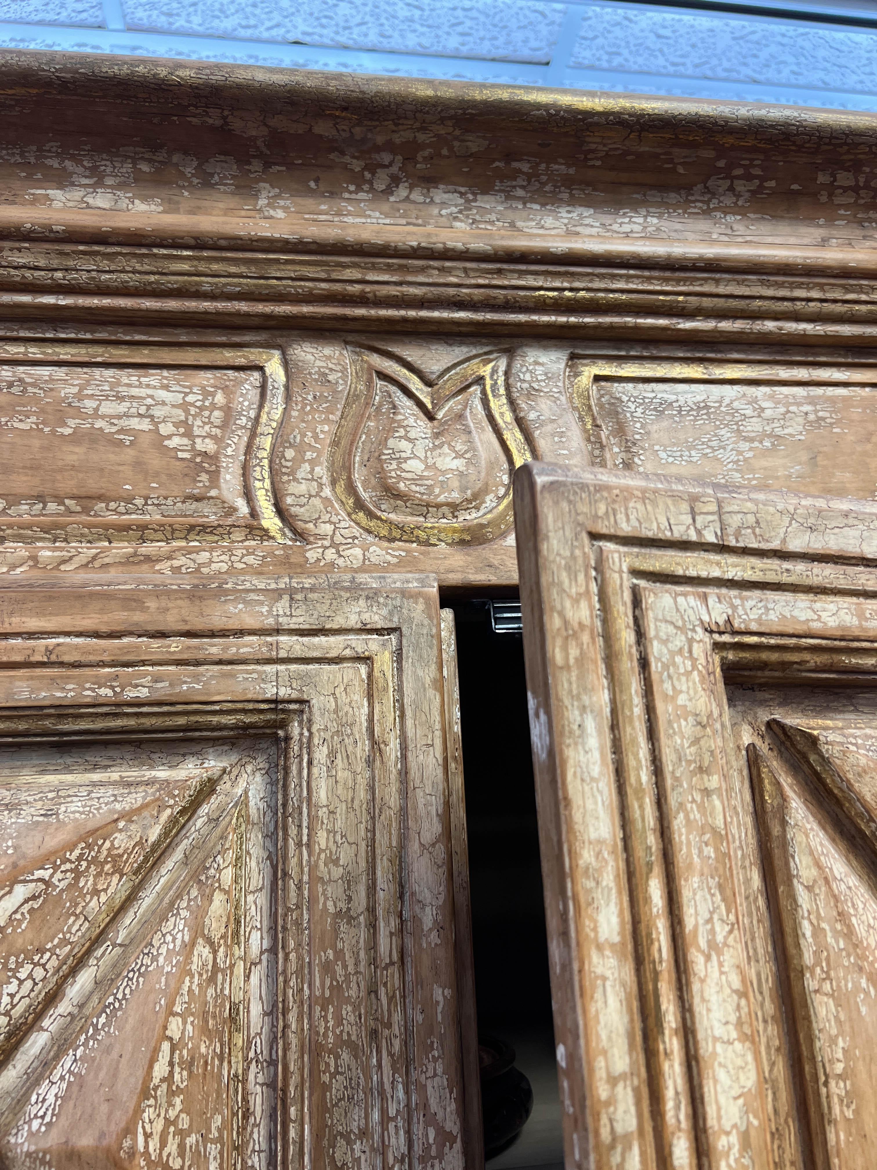 Modern Rustic Large-Scale Armoire For Sale at 1stDibs