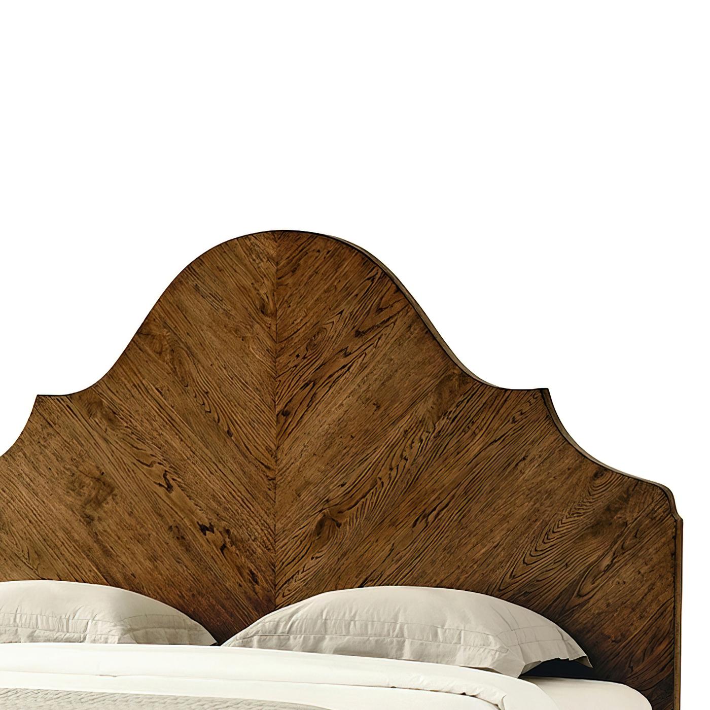 Modern Rustic Oak Queen Bed, Dark For Sale at 1stDibs | rustic oak bed ...