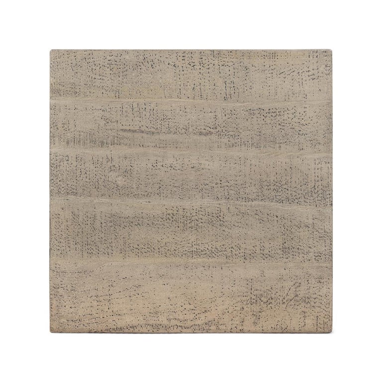 Modern Rustic Square Coffee Table, Small For Sale at 1stDibs