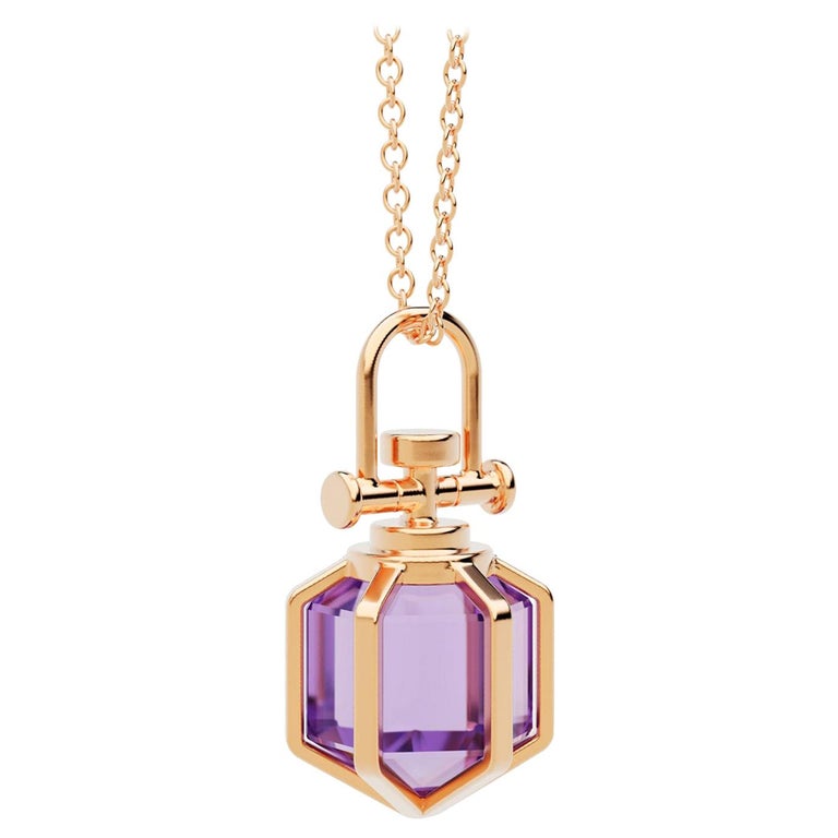 Modern Sacred Minimalist 18 Karat Gold Talisman Amulet Necklace with ...