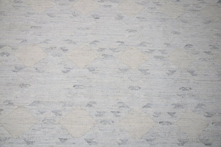 Modern Scandinavian Rug with Blue Field and ‘Arrow Tail’ Patterns in ...