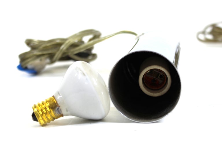 Modern Sciolari Style Chrome Tube Spotlight Lamps at 1stDibs