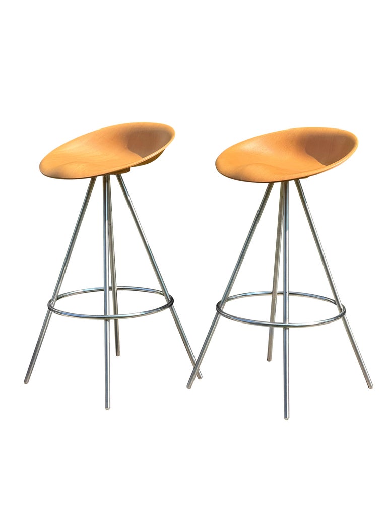 Modern Sculpted JoJo Model Bar Stools by Allermuir For Sale at 1stDibs