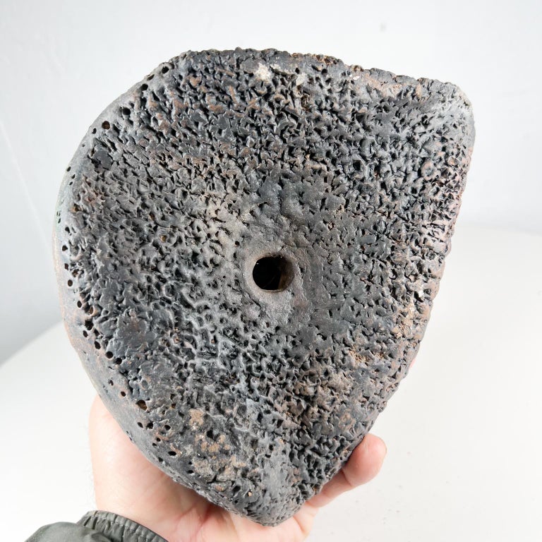 Modern Sculpturally Crafted Abstract Art Textured Sphere Pottery Four ...