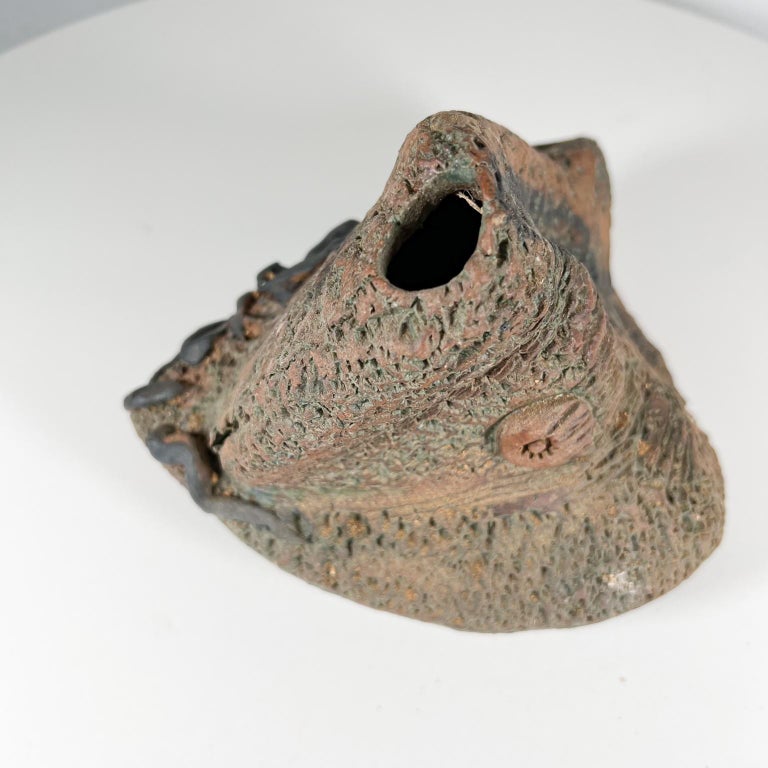 Modern Sculpturally Crafted Abstract Art Textured Sphere Pottery Four ...