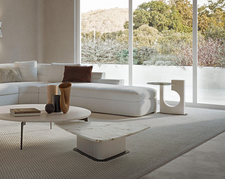 Modern See Ye Small Table in Light Tay For Sale at 1stDibs