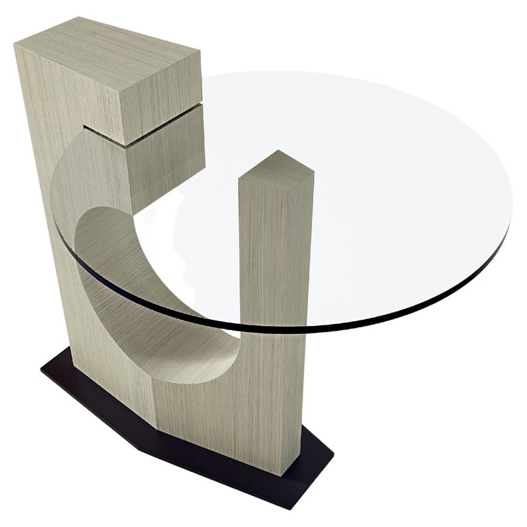 Modern See Ye Small Table in Light Tay For Sale at 1stDibs