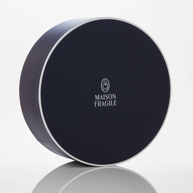 Box of 2 Dinner Porcelain Plates without gold Collection Rue de Paradis ...