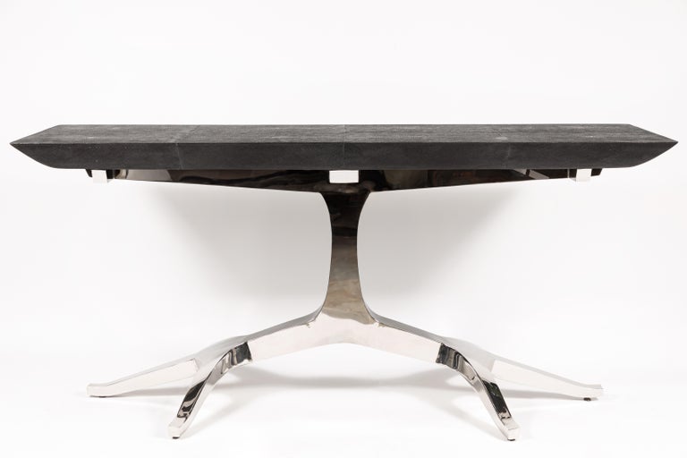 Modern Shagreen Console Table For Sale at 1stDibs