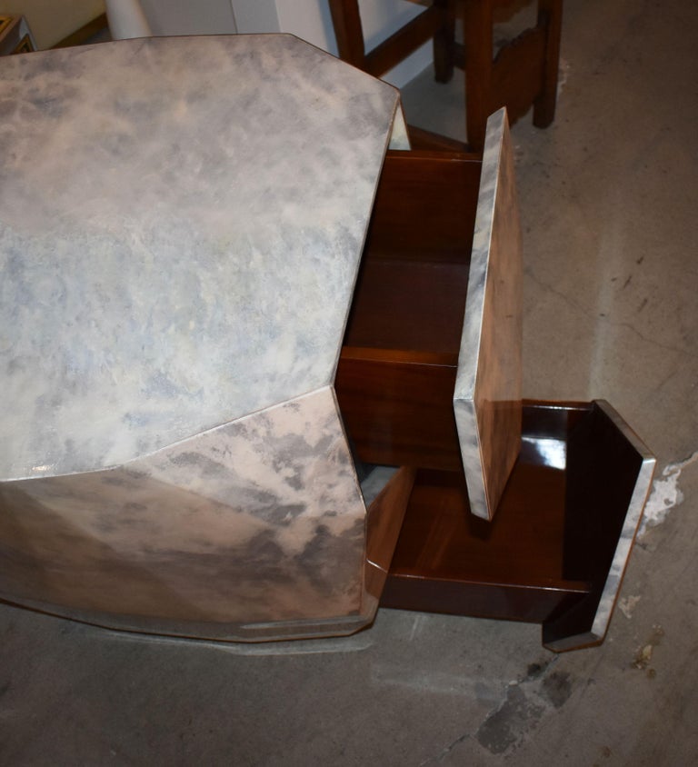 Modern Side Table Cover with Parchment For Sale at 1stDibs | end table ...