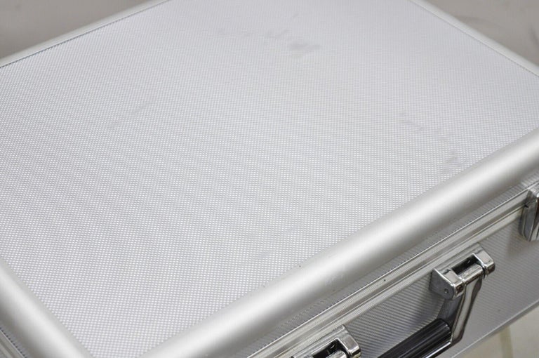 Modern Silver Aluminum Metal Storage Box Briefcase Carry Bag For Sale ...