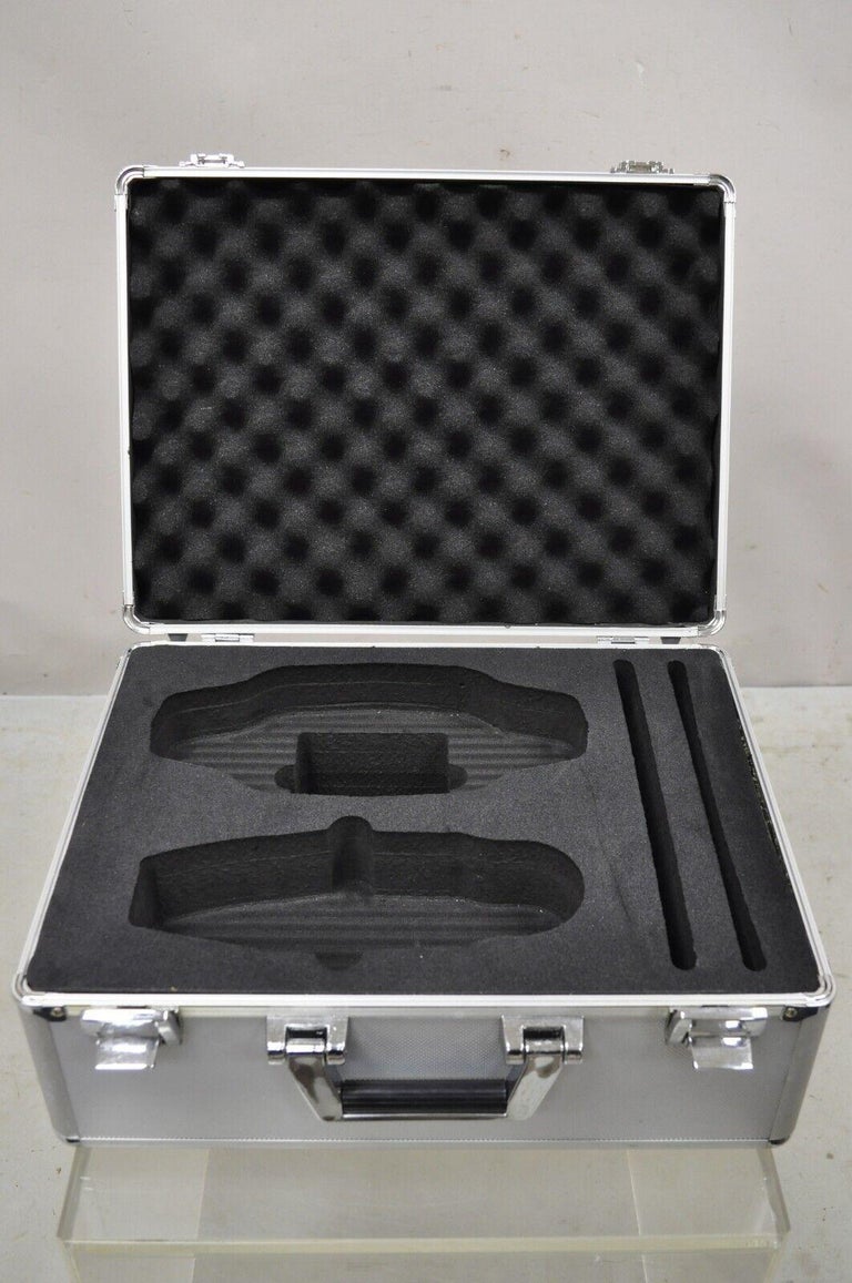 Modern Silver Aluminum Metal Storage Box Briefcase Carry Bag For Sale ...