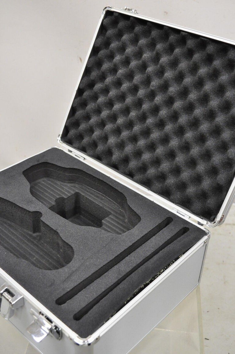 Modern Silver Aluminum Metal Storage Box Briefcase Carry Bag For Sale ...