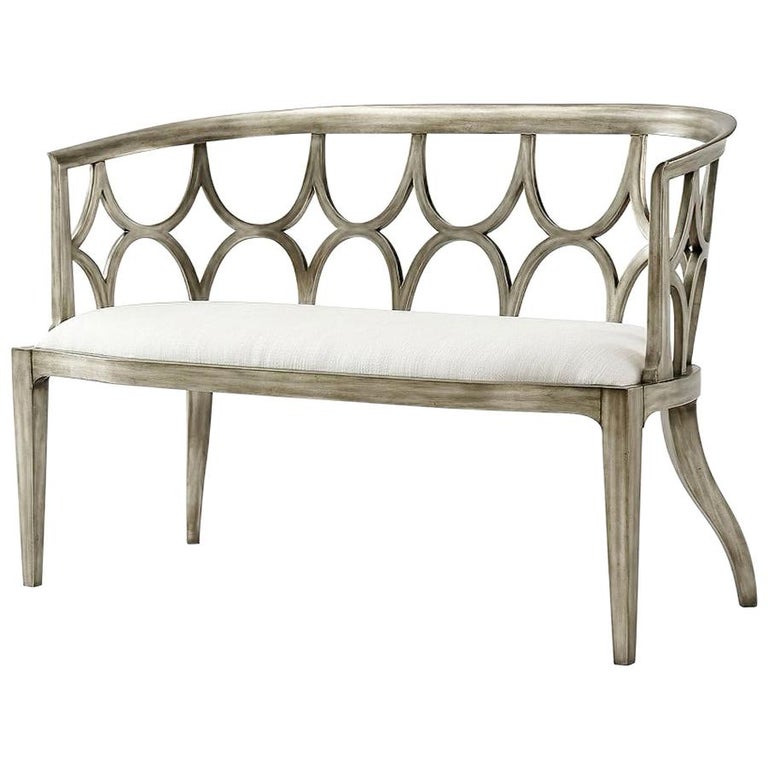 Modern Silver Gilt Bench For Sale at 1stDibs