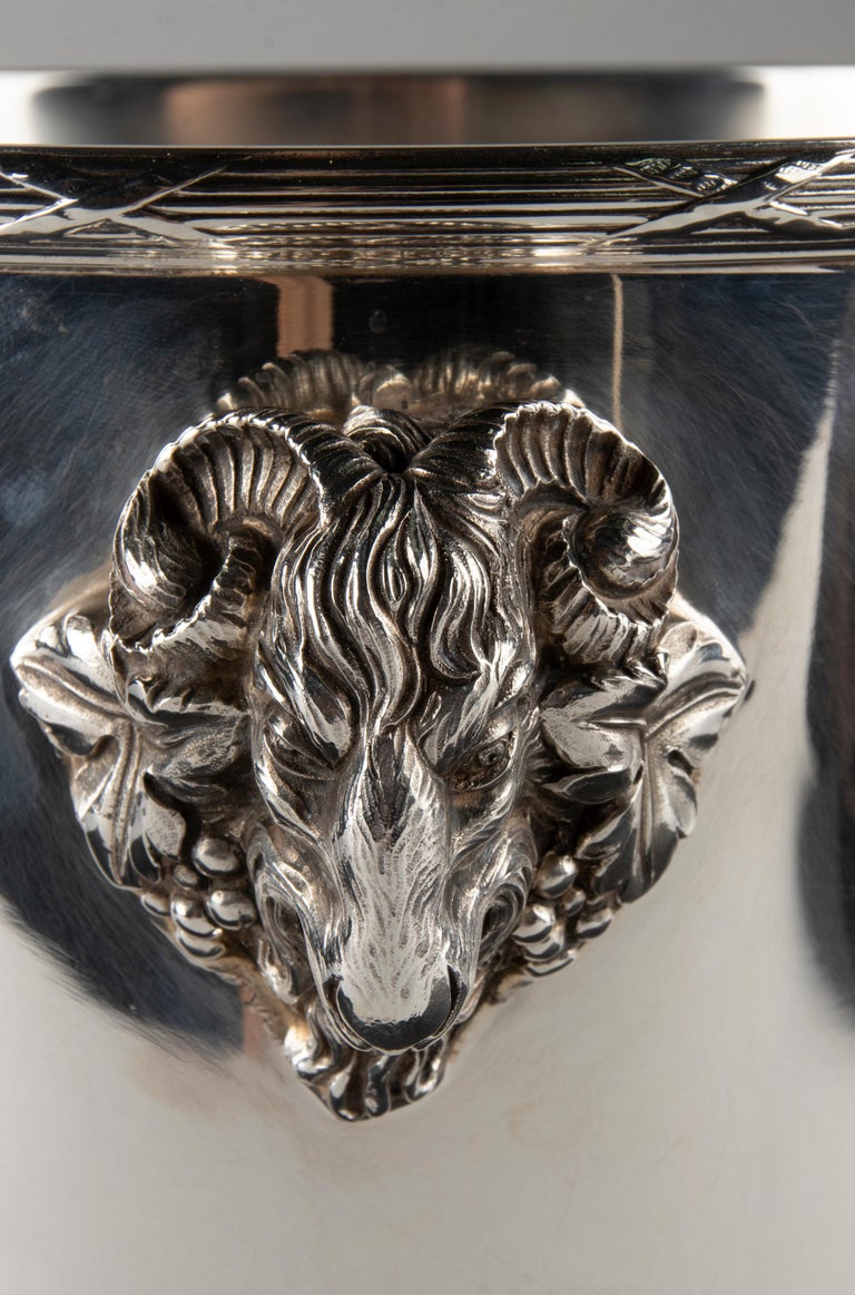 Modern Silver Plated Wine Cooler by Christofle at 1stDibs