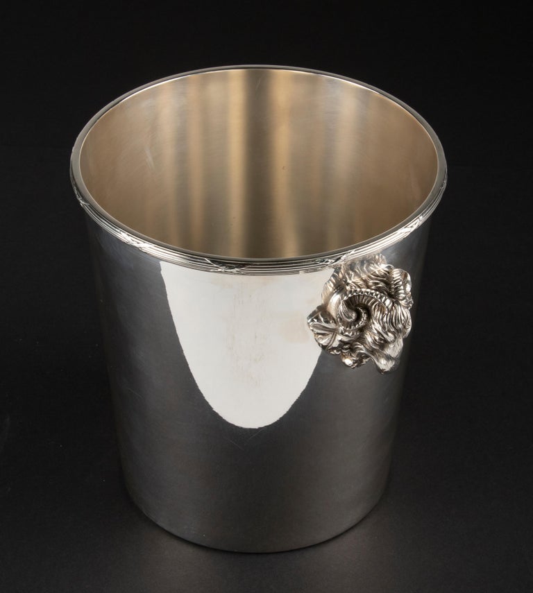 Modern Silver Plated Wine Cooler by Christofle at 1stDibs