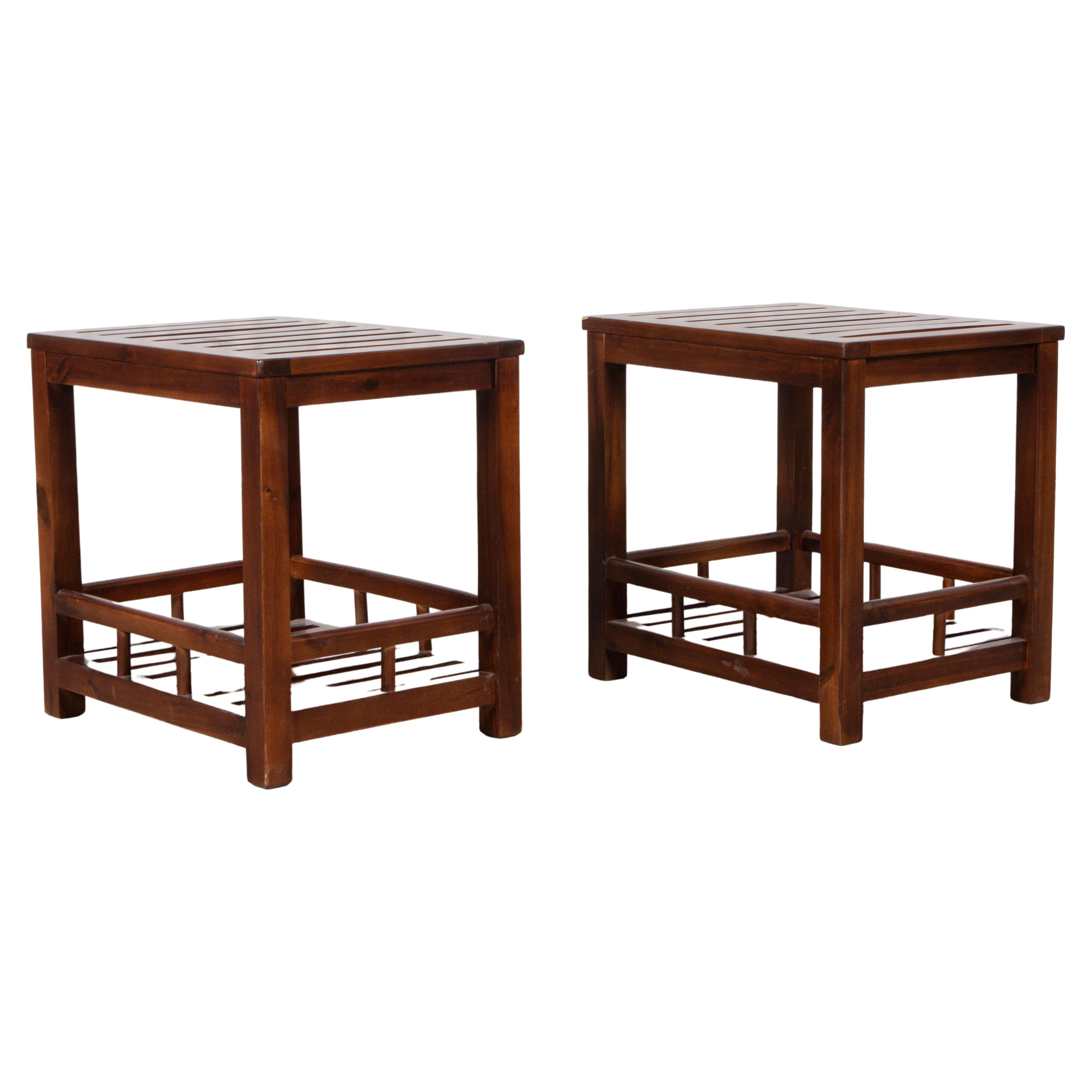 Staked Wood Side Table, Erik Gustafson at 1stDibs | staked table